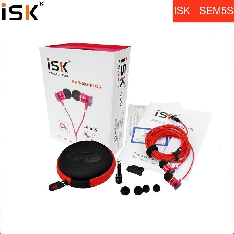 Isk SEM5S In-Ear Monitor Earbuds High Fidelity Listening to Songs Stereo Dynamic Anchor ...