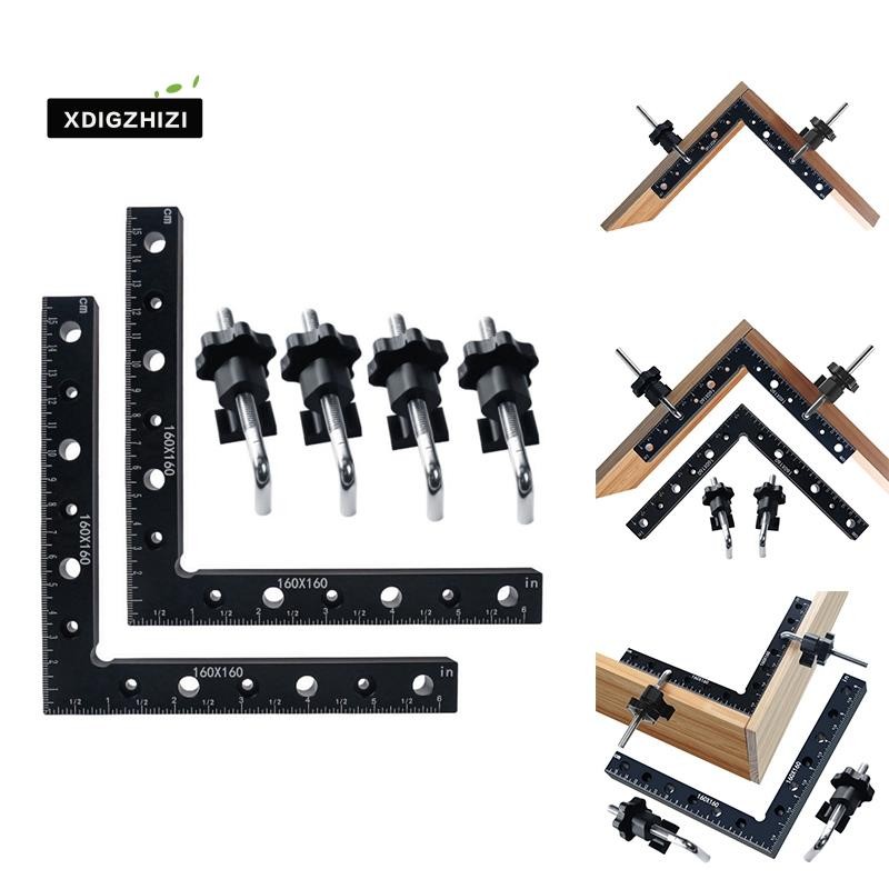 Woodworking Adjustable Corner Clamping Ruler Aluminium Right Angle ...