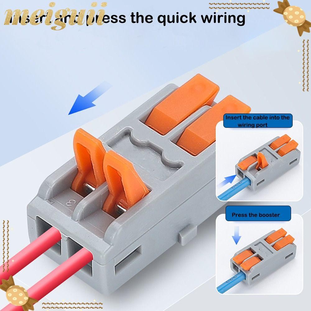MEIGUII Wire Connector, Mini Universal Compact Quick Terminal Block ...
