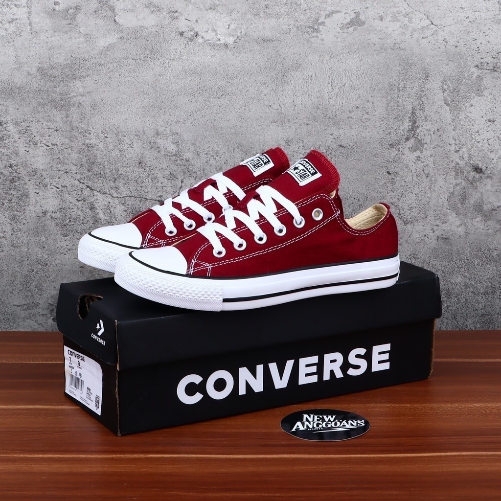 Merah putih Converse Chuck Taylor semua bintang klasik merah maroon ...