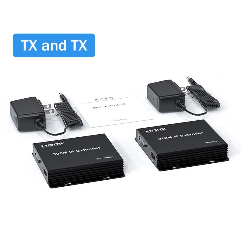 300M HDMI Extender over IP RJ45 Cat6 Cable 1080P HDMI to Ethernet ...