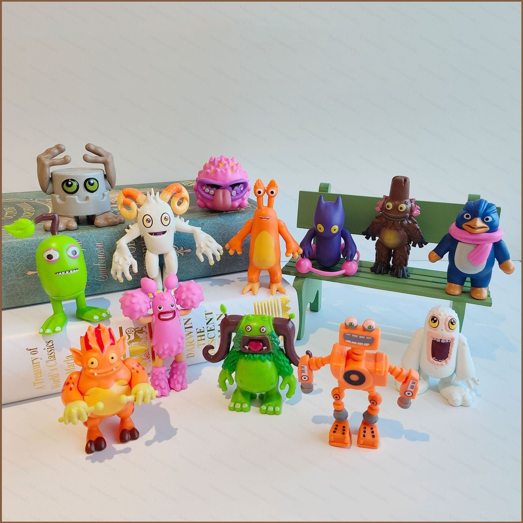 Sta6 13pcs My Singing Monsters Action Figure Ghazt Noggin Mammott Pango ...