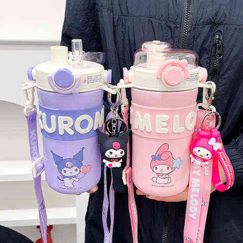 tumbler tahan sejuk botol air tahan sejuk kuromi tumbler tahan sejuk kuromi Tulen Sanrio Girls ...