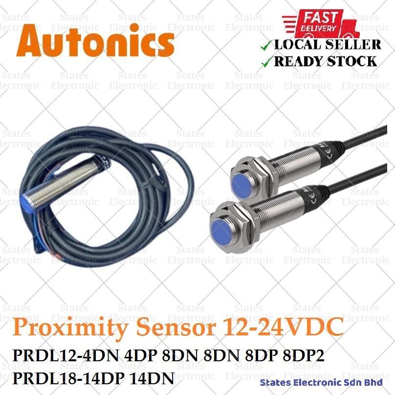 Autonics Proximity Sensor 12-24VDC PRDL12-4DN 4DP 8DN 8DN 8DP 8DP2/PRDL18-14DP 14DN | Shopee ...