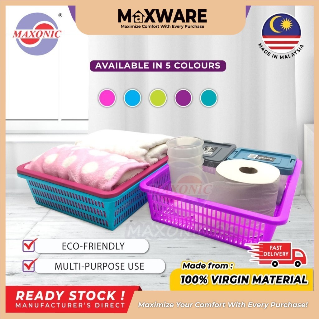 Maxware Plastic Rectangular Basket Plastic Tray Bakul Plastik ...