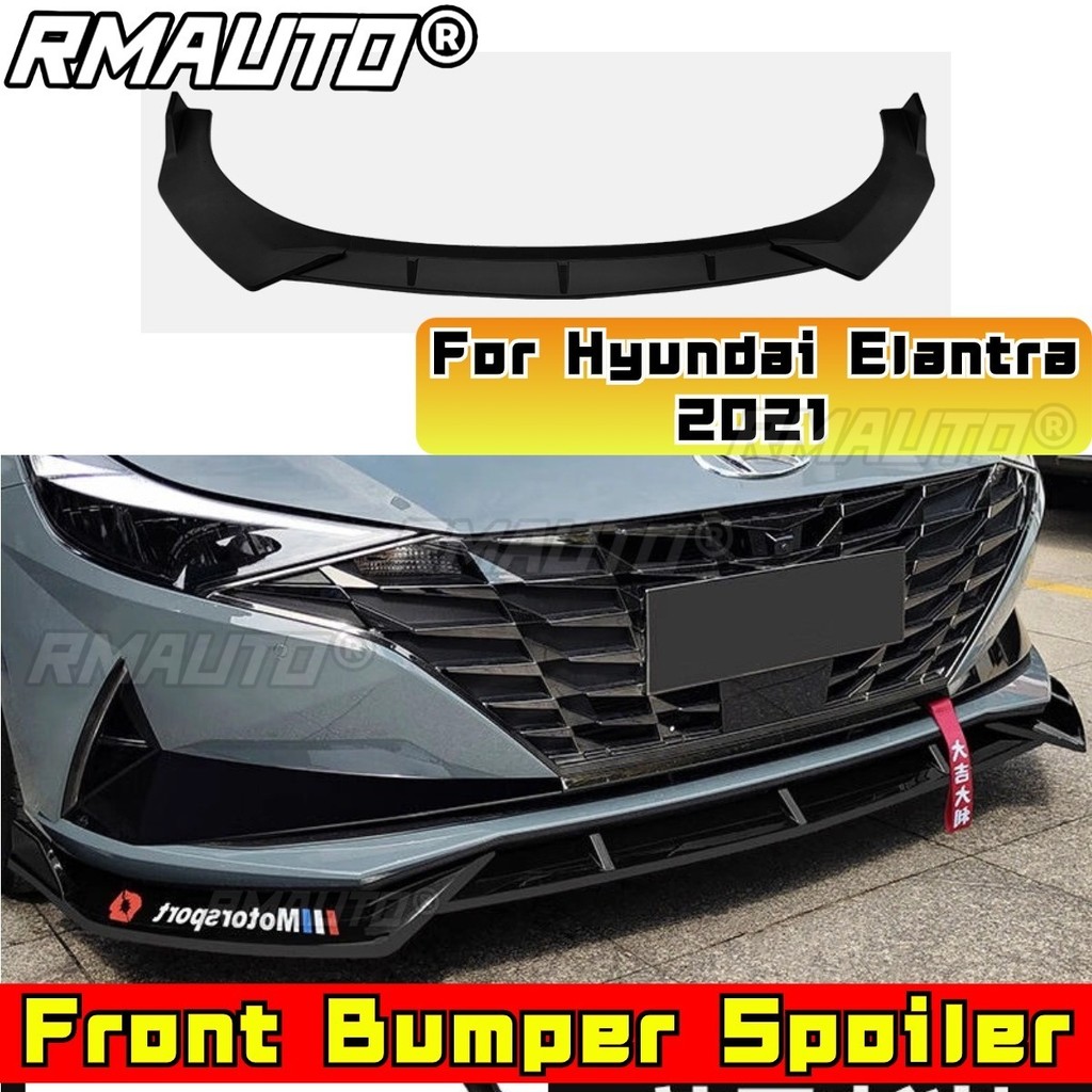 For Hyundai Elantra 2021 Car Front Bumper Lip Splitter Diffuser Spoiler ...