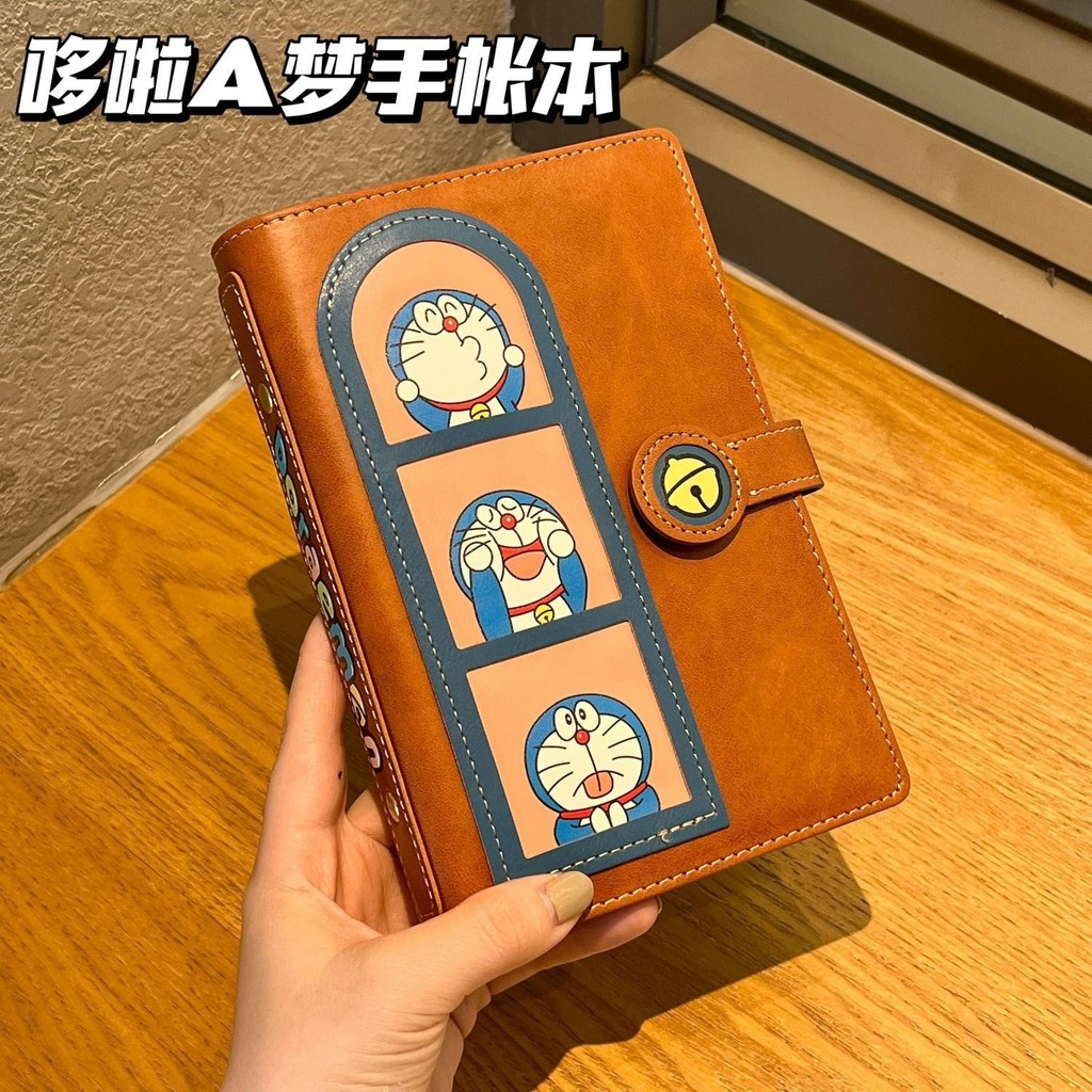 Diary Book Daily Work Little Red Book Collision Doraemon Cowhide ...