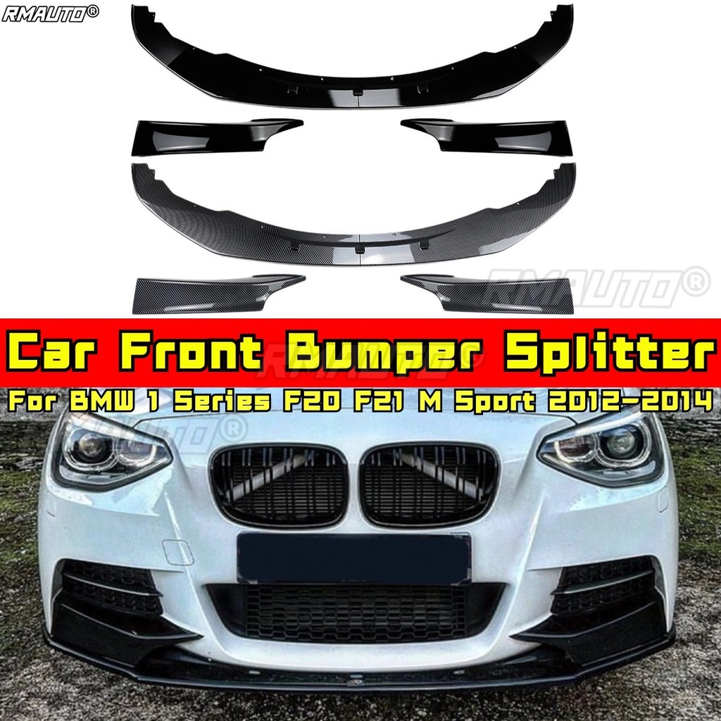 For BMW 1 Series F20 F21 M Sport Body Kit Front Bumper Lip Diffuser For ...
