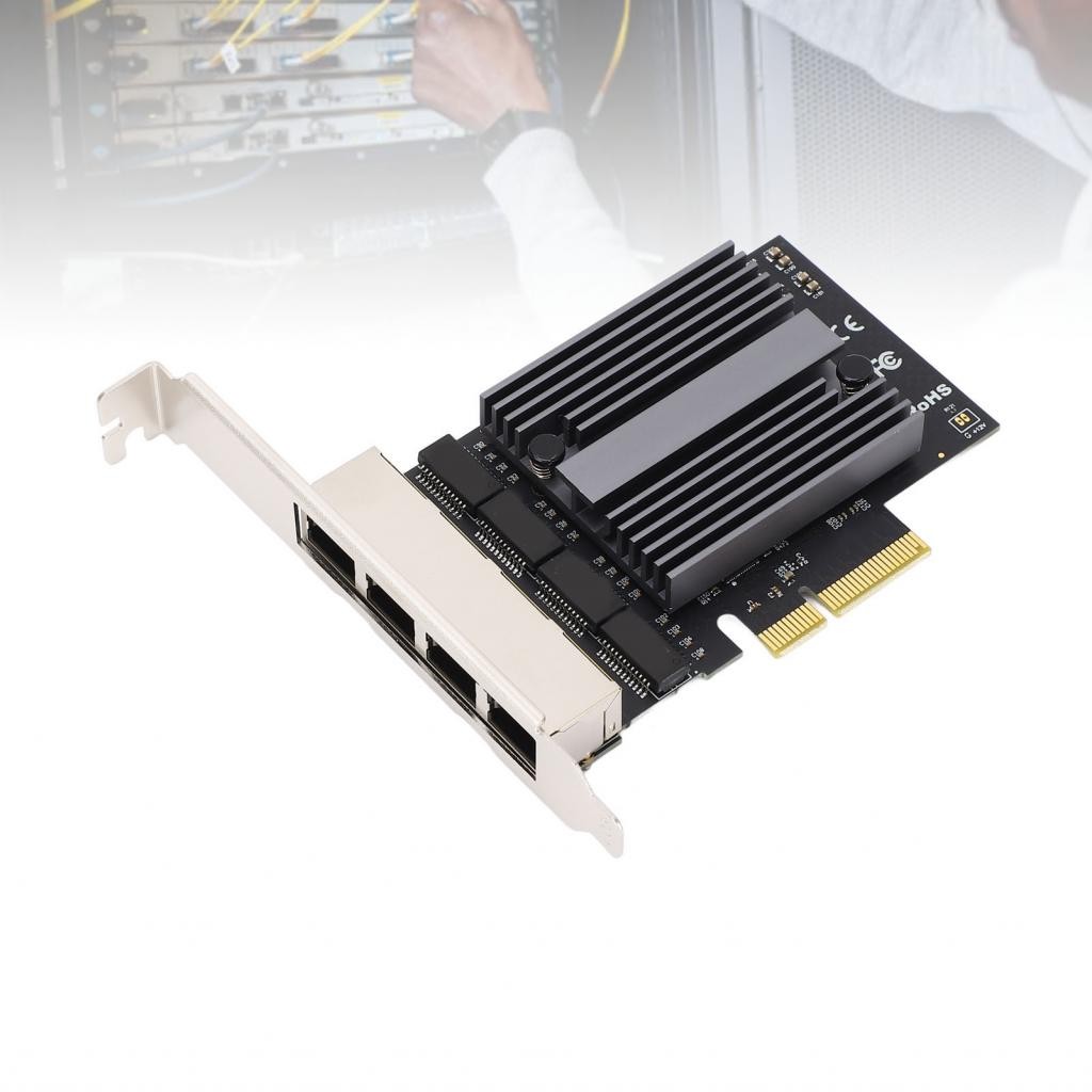 Shopp 4 Port Gigabit Ethernet Card NIC Quad RJ45 for Win 10 32/64bit ...