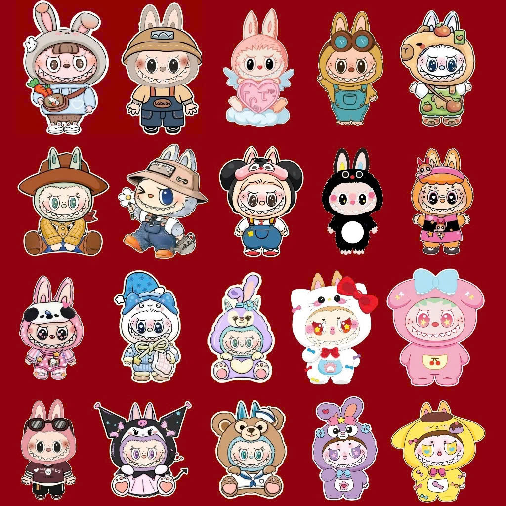 Set of 10 Chibi Lucky Money CNY 2025 Hottrend Labubu | Shopee Malaysia