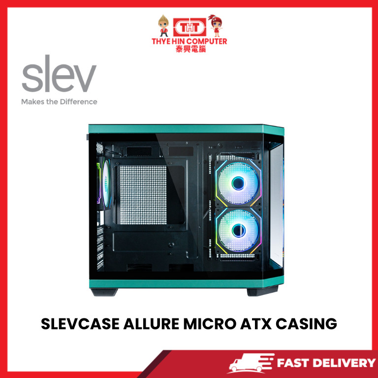 SLEVCASE ALLURE MICRO ATX CASING | Shopee Malaysia