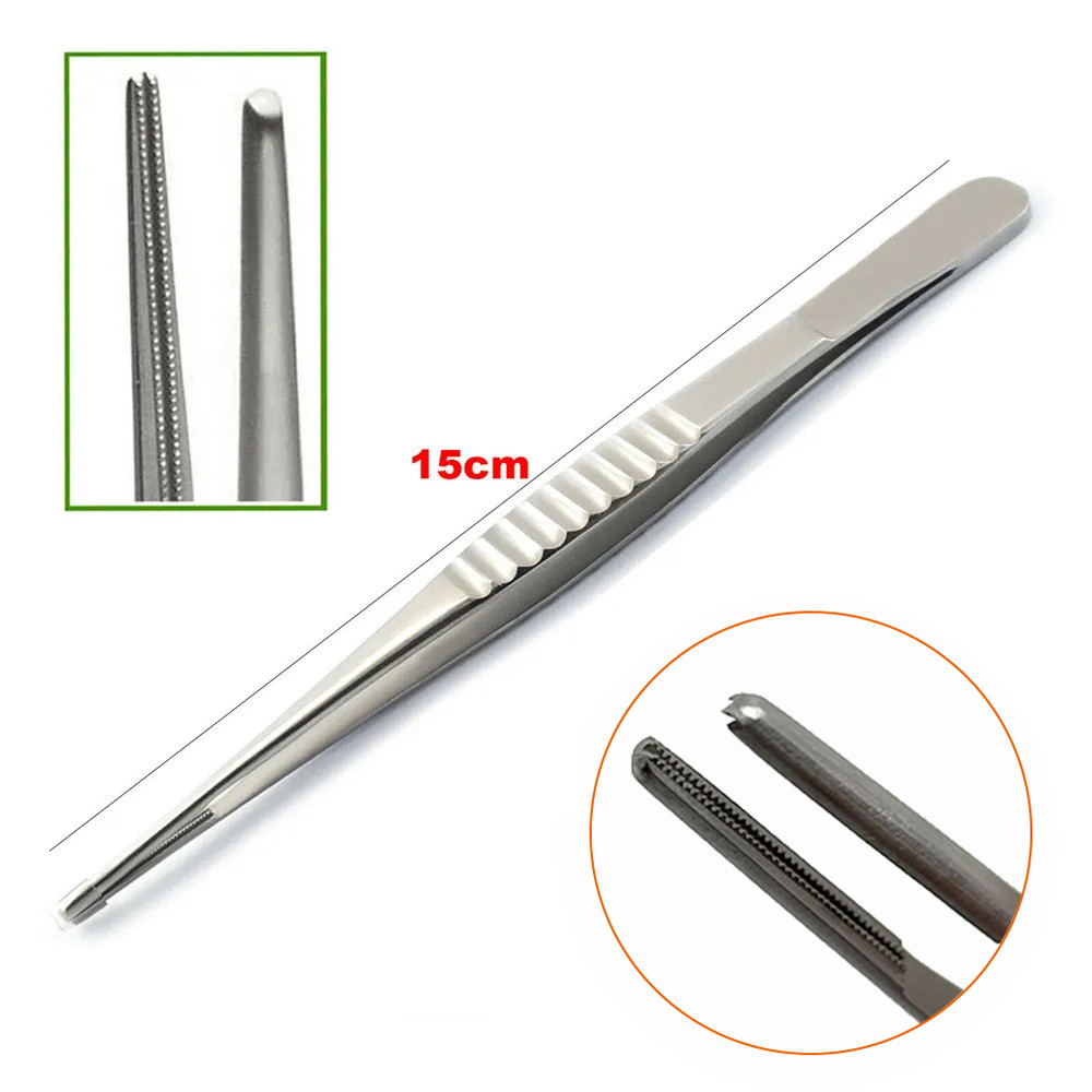 Dental DeBakey Tissue Tweezer Dissecting Forceps Tweezer Straight 15 Cm ...