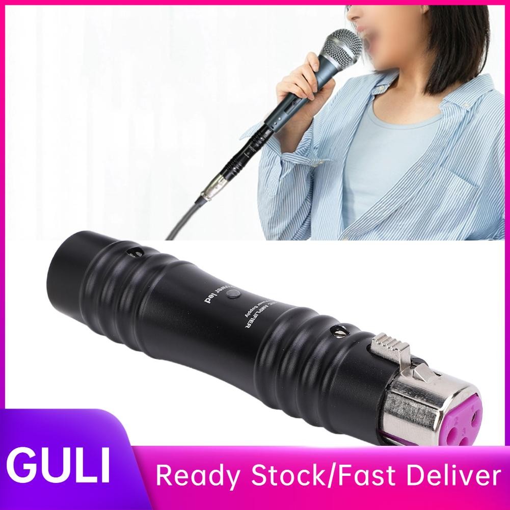 Guli Microphone Preamplifier XLR Noise Cancellation Dynamic Mic Preamp ...