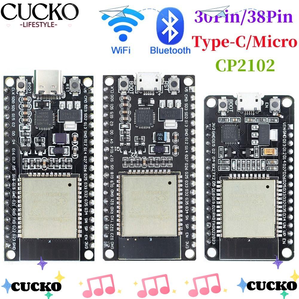 CUCKO ESP32 ESP-32S Development Board, ESP-WROOM-32 Dual-Mode WiFi ...