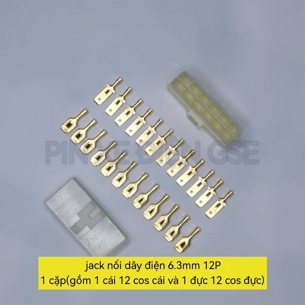 Combo of 5 12P 6.3mm wire connection jacks for high-end cars and ...