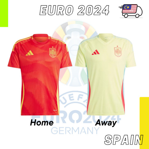 (New) Spain Home Away Kit Euro Cup 2024 Football Jersey Kit Cheap ...
