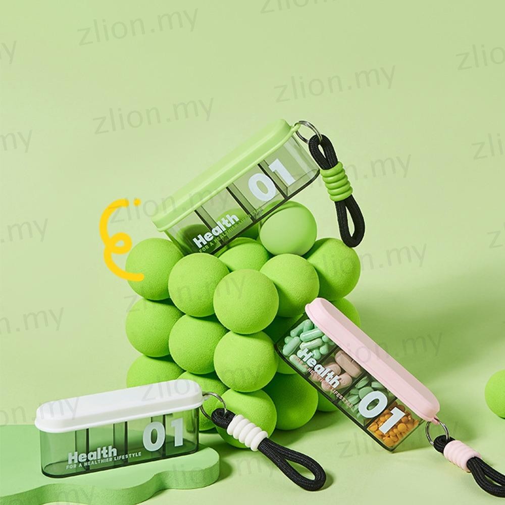 ZLION Medicine Box, Visual Window with Compartments Pill , Durable with ...