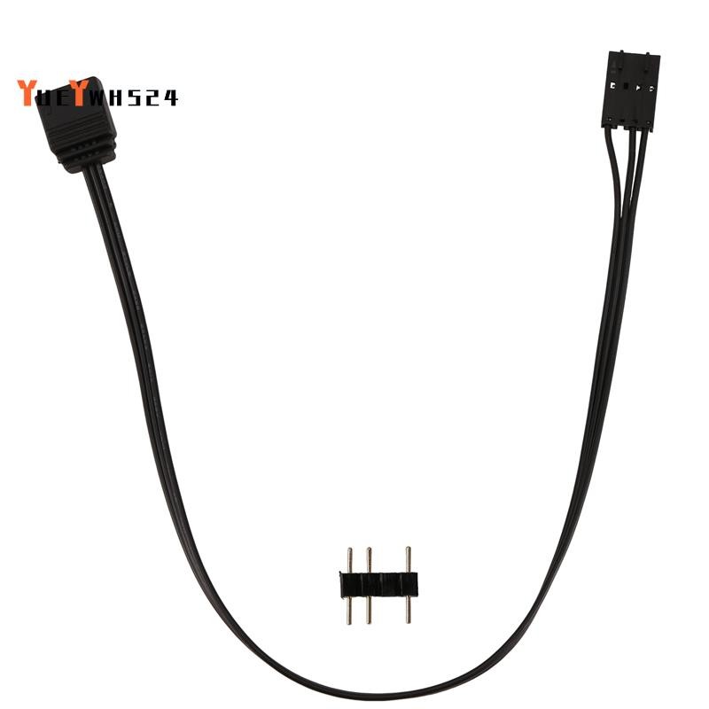 For 4PIN RGB to Standard ARGB 3-Pin 5V Adapter Connector RGB Cable 25cm ...