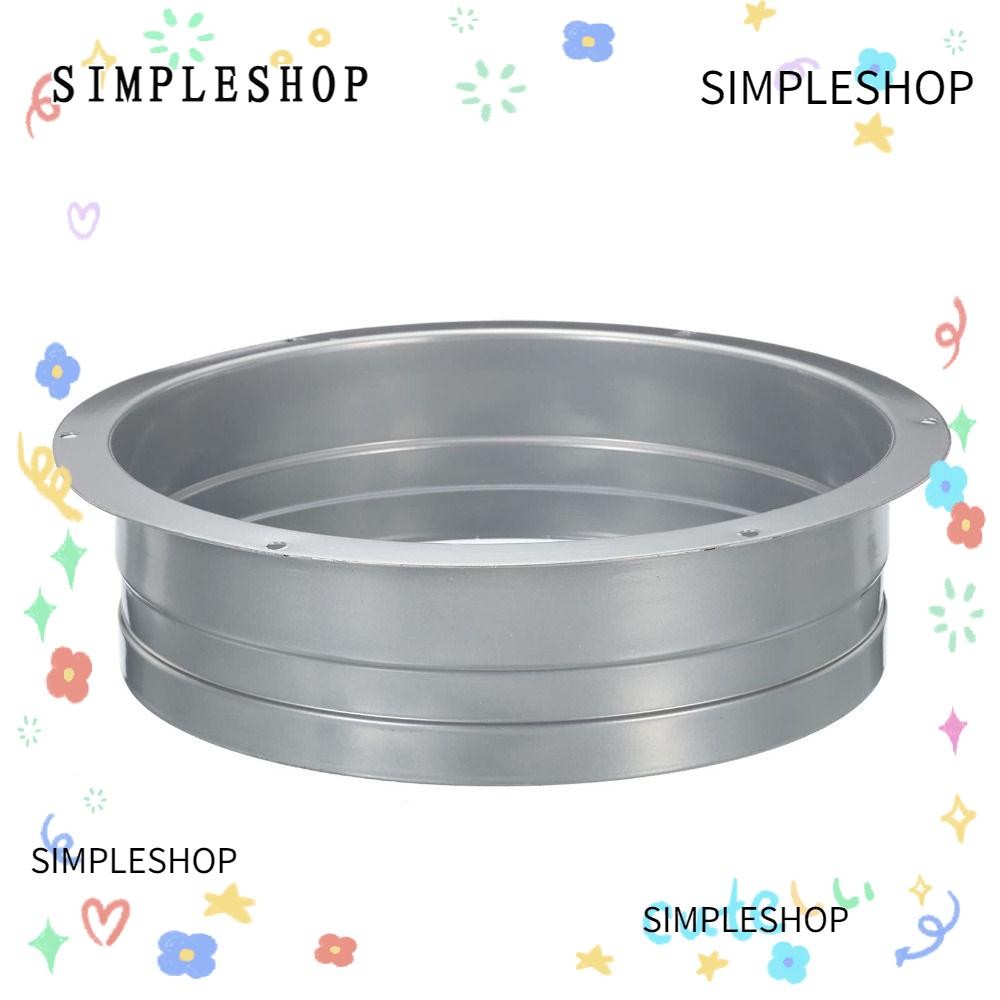 SIMPLESHOP Metal Straight Pipe, Galvanized Iron 3/4/5/6/8 inch Duct ...