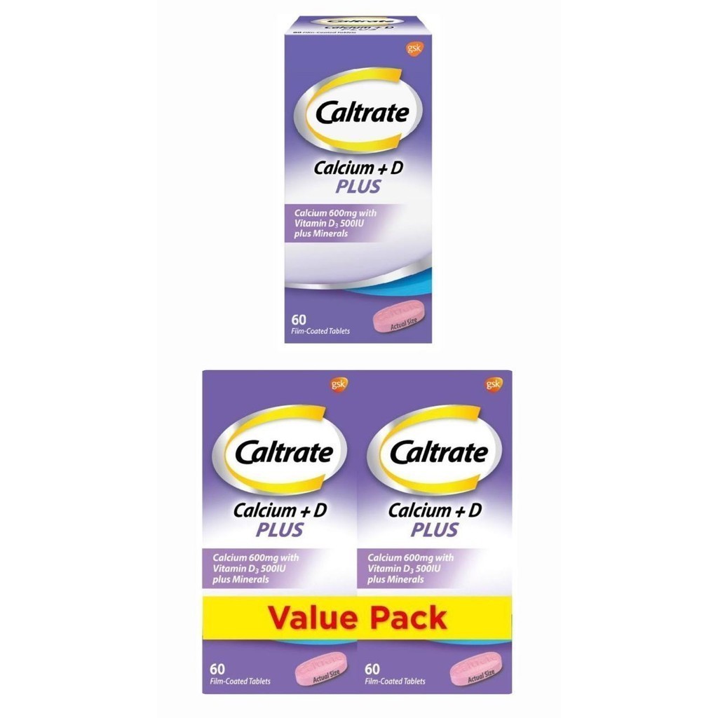 CALTRATE CALCIUM+D PLUS 60'S | 60'SX2 (EXP 07/2026) | Shopee Malaysia