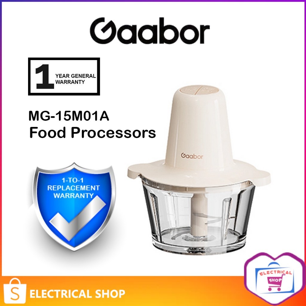 Gaabor 2.0L Food Processor Blender Large Capacity 300W S-Type MG-15M02A ...