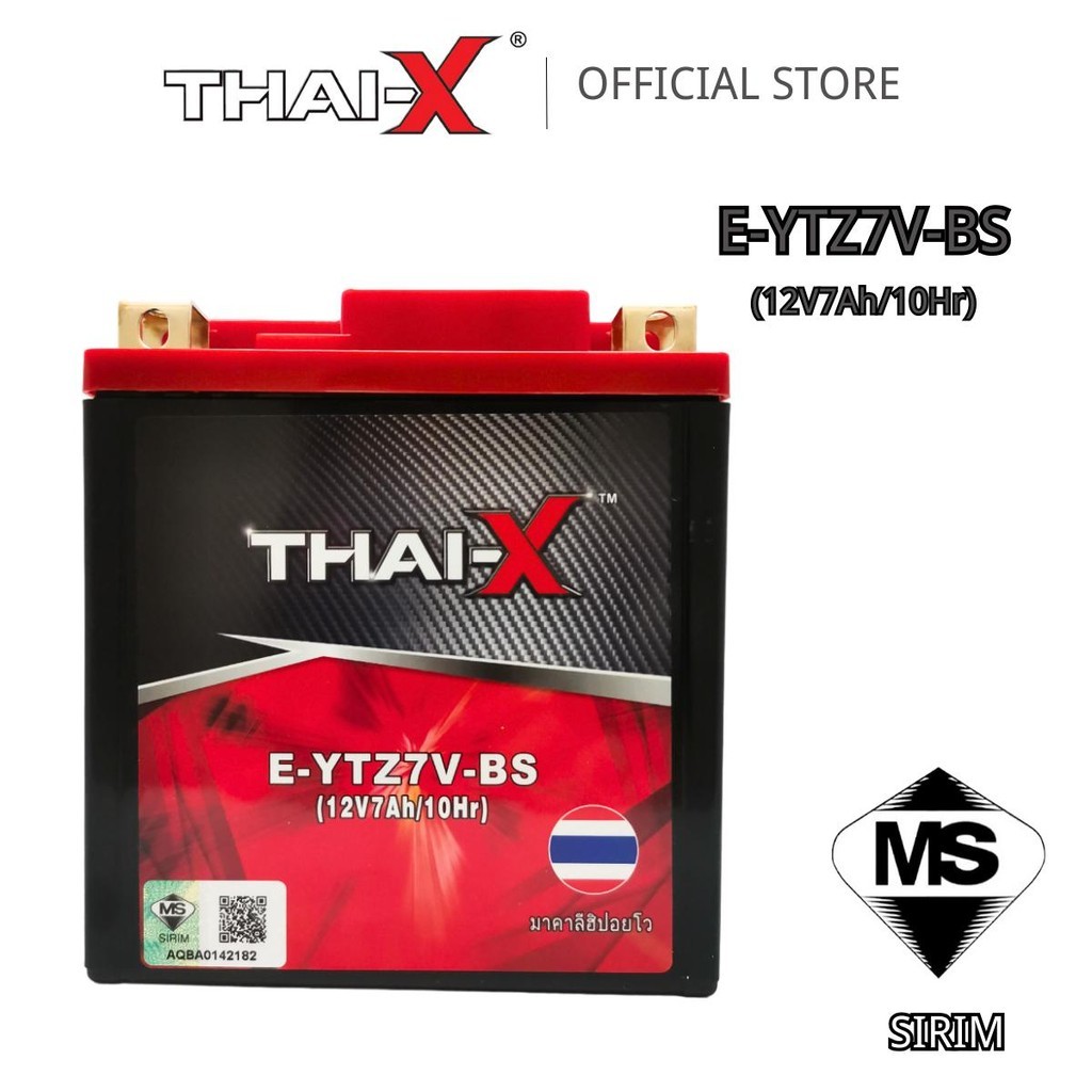 THAI-X YTZ7V Motorcycle Battery NMAX155 NVX155 V1 VARIO150 BELANG ...
