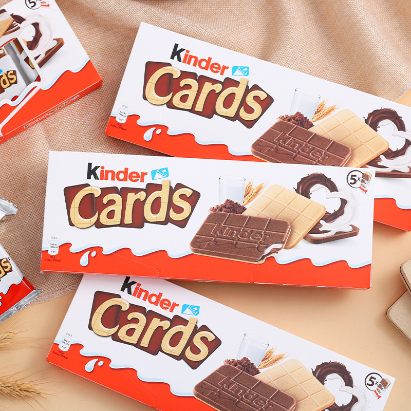 German Imported Snacks Kinder Kinder cards Milk Cocoa Flavor Sandwich ...