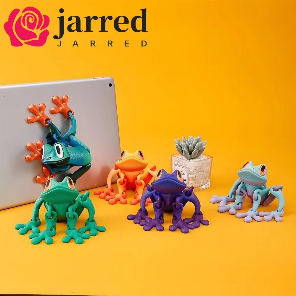 JARRED Frog Sculpture, Movable Joints Magnetic 3D Printed Frog Model ...