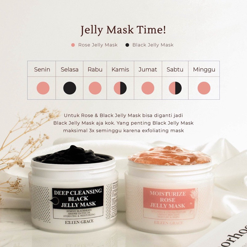 Ready Stock Eileen Grace Mosturize Rose Jelly Mask or Deep Cleansing ...