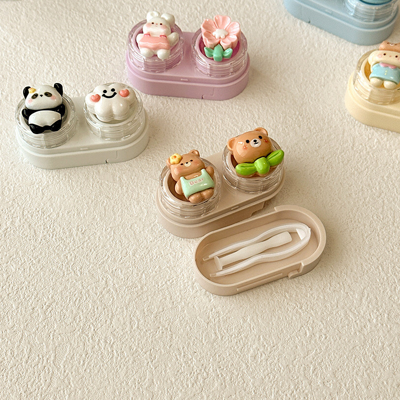 Cute Portable Drawer Contact Lens Case, Cosmetic Contact Lens Case ...