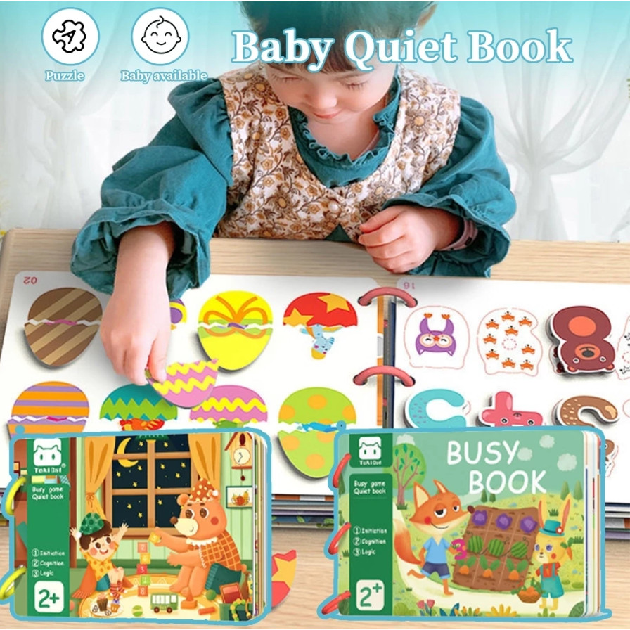Baby Busy Book Enlightenment Quiet Book Kids Montessori Toy Early ...
