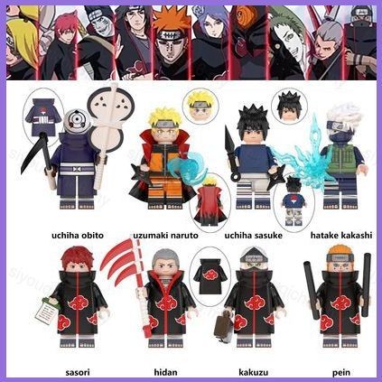 GR9 NARUTO Lego Toys Minifigures Comic Building Blocks Uchiha Obito ...