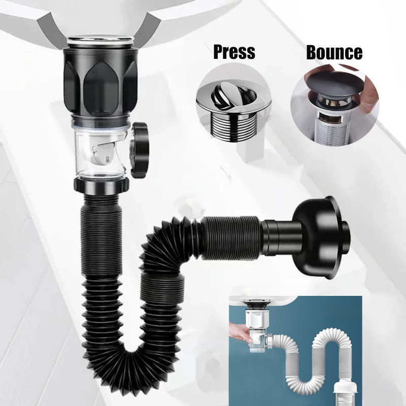 Siphon Sink Bottle Siphon Pull Hose Siphon Flexible Swan Hose Sink/dish ...