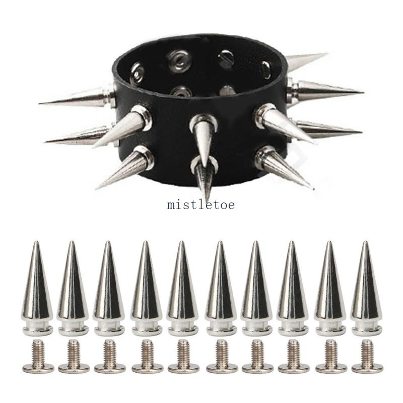 MIS PU DIY Punk Studs and Spikes for Clothing Shoes Belts Bag ...