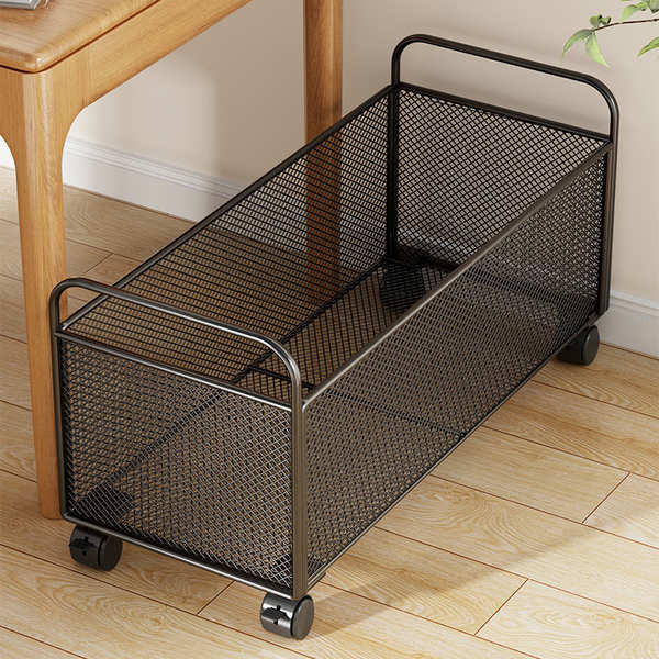 nordic rack trolley rack almari dapur Rak buku, rak lantai, roda ...