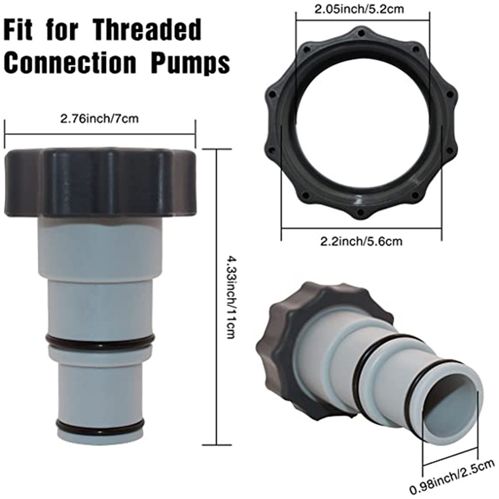 Pool Hose Adapter Kit 2 Types A B Conversion Connector Pool Pump Hose ...
