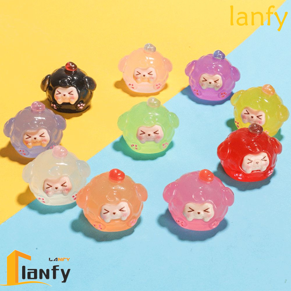 LANFY 5pcs/pack Mini Kiki Model, Bright Surface Resin Kiki Head DIY Figurine, Kawaii 3D Lucky ...