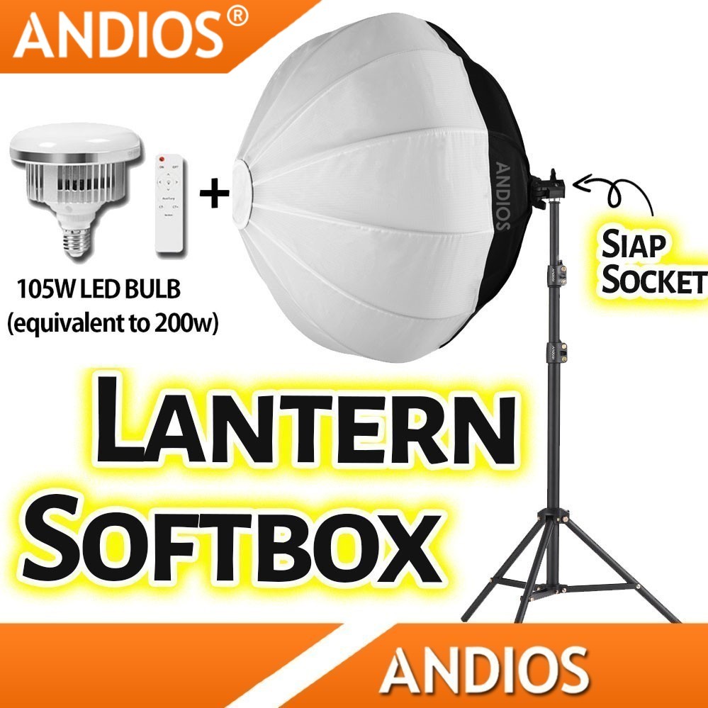 Lantern Softbox E27 Socket Lighting Ball Lampu Studio Bola 50cm Light ...