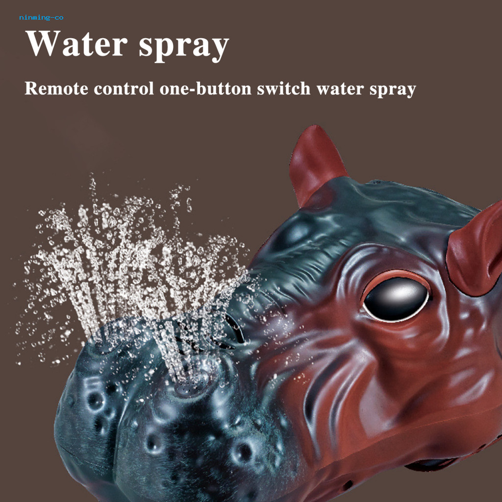 ninming Rc Simulated Hippopotamus Boat Dual Propeller Remote Control ...