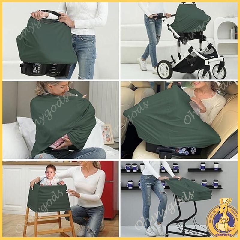 OMG* Multi Use Baby Carseat Cover Strollers Canopy Soft Breathable ...