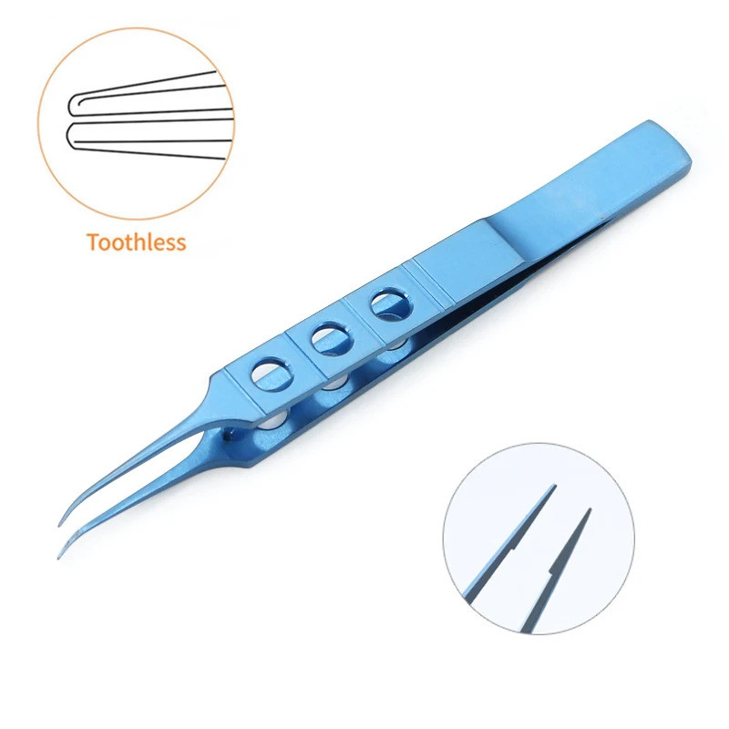 1pcs Titanium Tweezers Platforms 10.5cm Ophthalmic Dental Forceps | Shopee Malaysia
