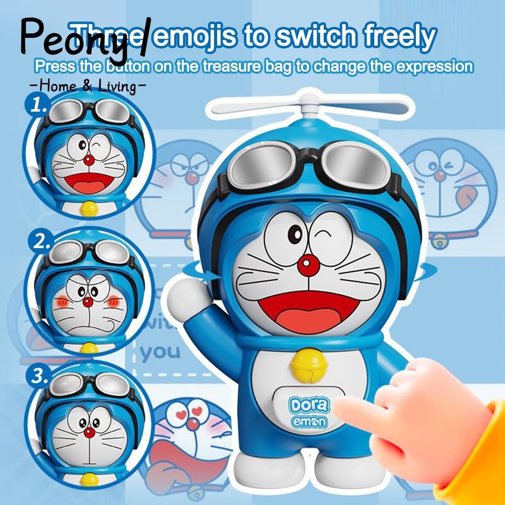 PEONY1 Face Changing Doll, Cartoon Q Version Doraemon Decompression Toy ...