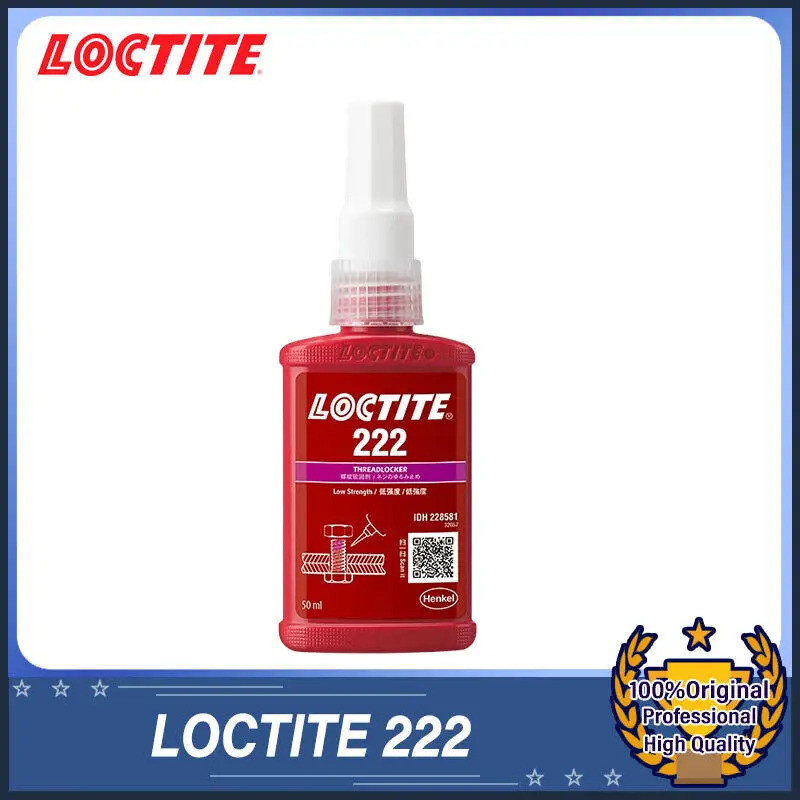 LOCTITE 222 50ml Threadlocker Glue Purple Low-Strength Small Fasteners ...