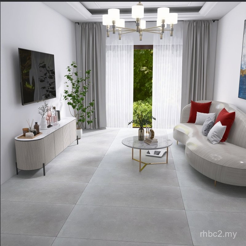 600x1200 Jubin Antik Matte Besar Ruang Tamu Minimalis Moden Jubin ...