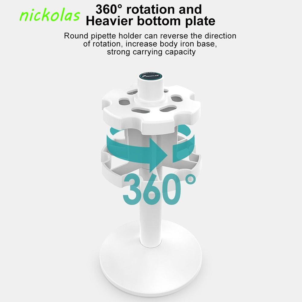 NICKOLAS Trapezoid Pipette Stander, 360 Degree Rotation Anti-slip ...