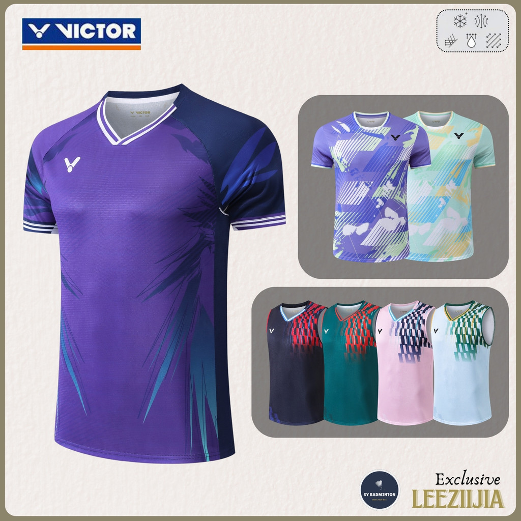 Victor 2025 Badminton Jersey Lee Zii Jia Unisex Wear Goh Sze Fei ...