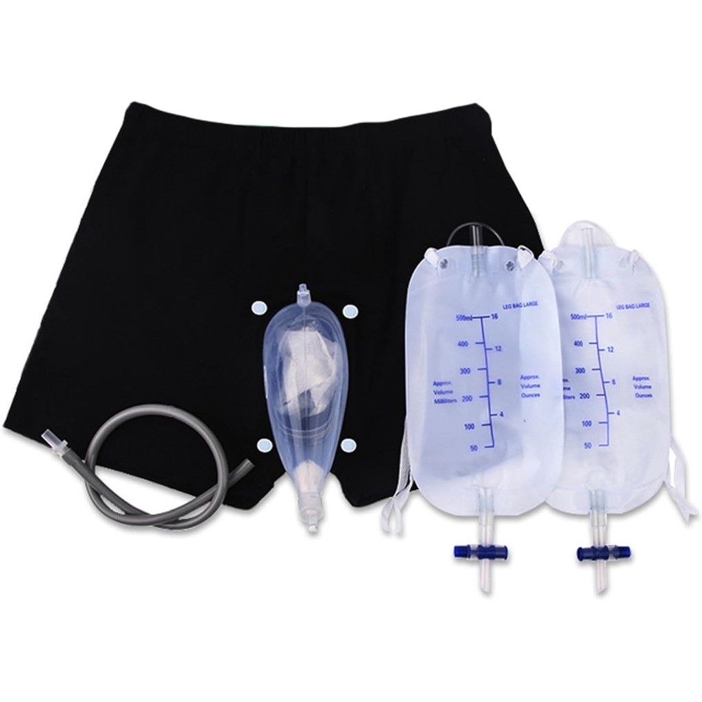 Urine Collector, Men's Incontinence Briefs Set, Leak Protection ...