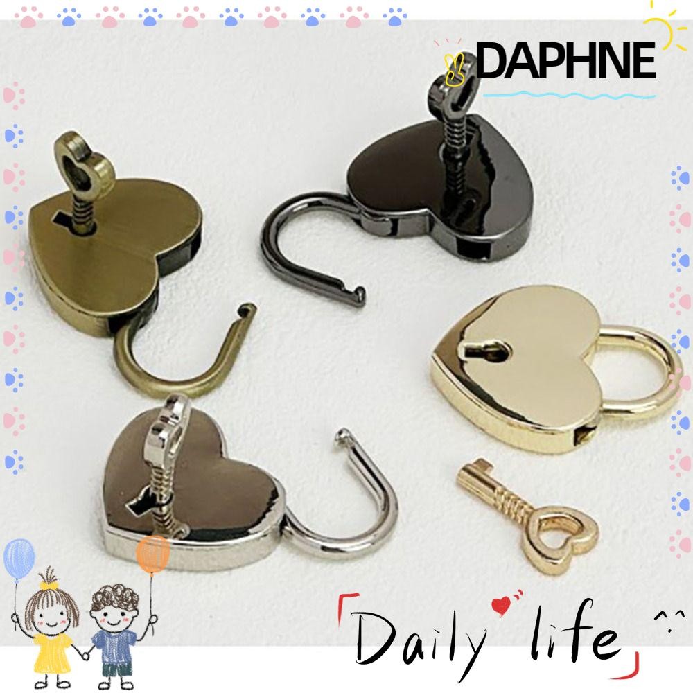 DAPHNE-HOME Mini Padlocks Diary Book Suitcase Jewelry Box Key Lock ...