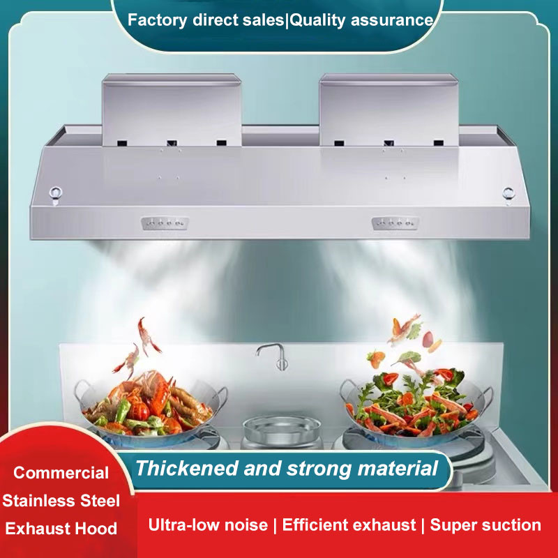 Commercial Range Hood Stainless Steel Exhaust Hoods Random Hoods ...