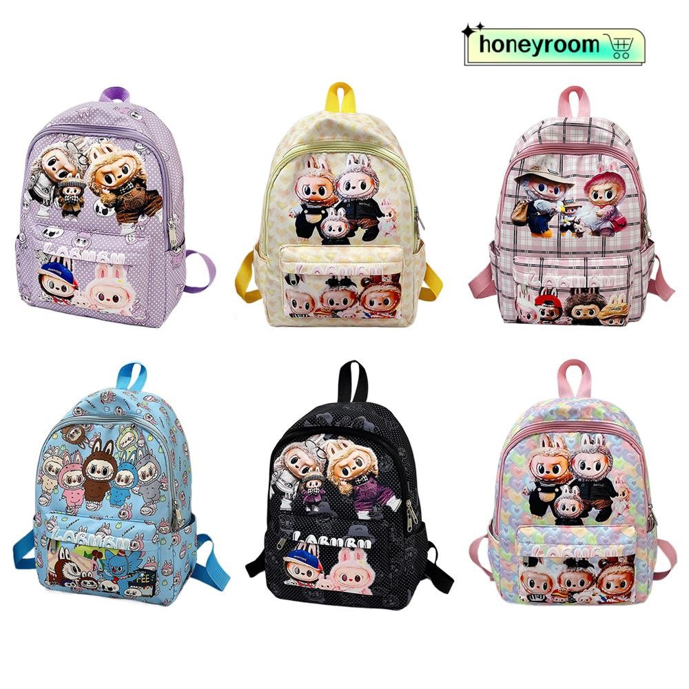 HONEYROOM Labubu Children's Backpack, Cartoon POP MART School Bags ...